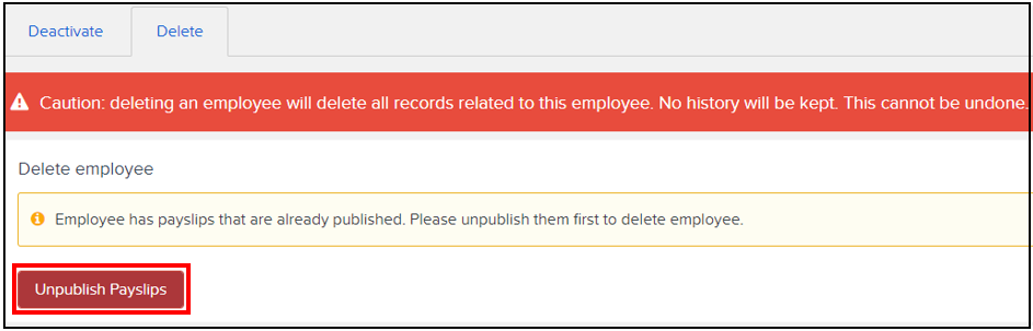 Completely delete registered employee accounts – Workcloudヘルプセンター