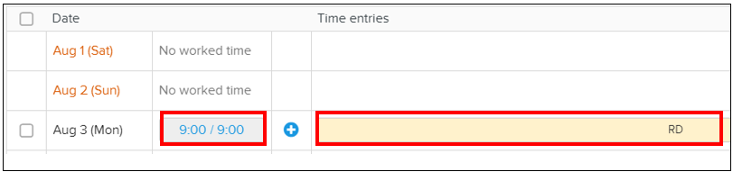 Enter Project timesheet – Workcloudヘルプセンター
