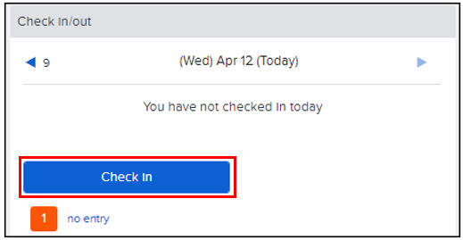 Record check-in/out times on the home screen – Workcloudヘルプセンター