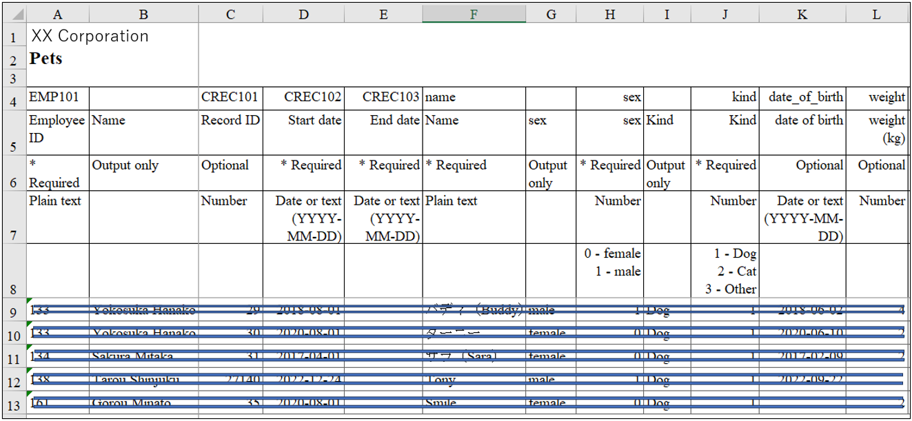 Data import for Custom tables – Workcloudヘルプセンター