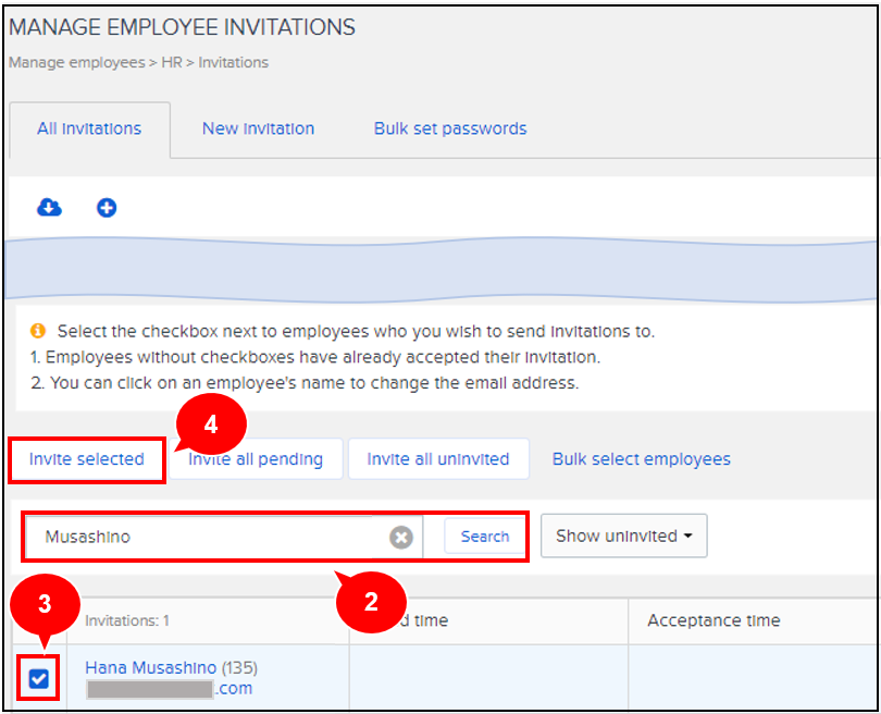 Add employees to Workcloud (Invitation email) – Workcloudヘルプセンター