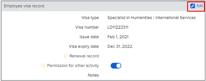 Check visa expiry dates for employees – Workcloudヘルプセンター