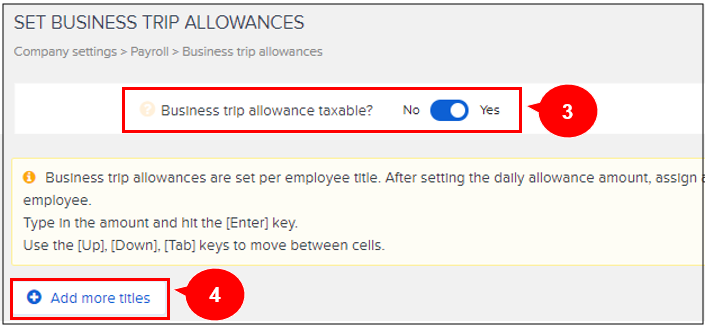 Register for business trip allowances – Workcloudヘルプセンター