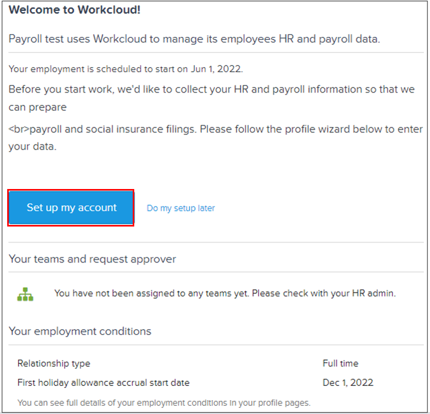 Onboarding entry ①Login and start Onboarding input – Workcloudヘルプセンター
