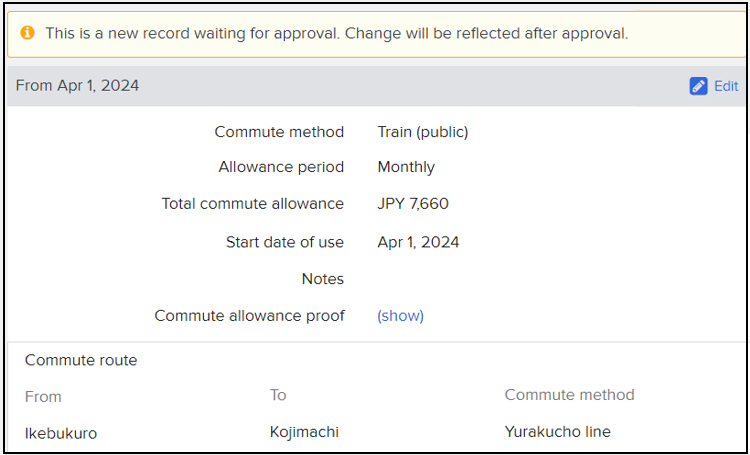 Onboarding entry ④Commute allowance, bank accounts, social insurance, income tax, unemployment ...