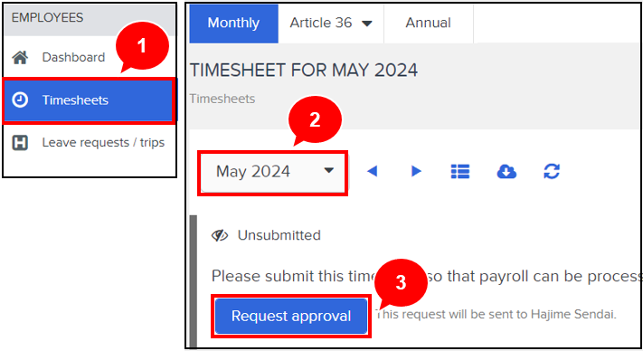 Submit Timesheet – Workcloudヘルプセンター