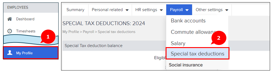 The fixed tax reductions income tax after YTA and display of “The tax ...