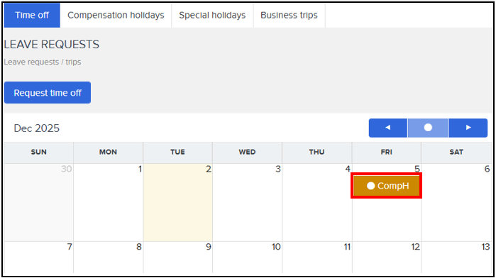 Convert overtime into compensation holiday and use – Workcloudヘルプセンター